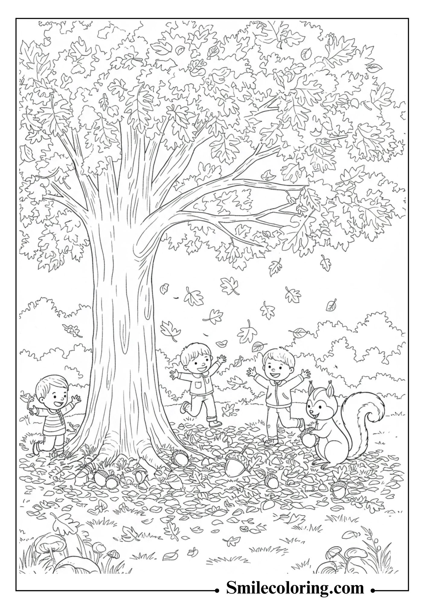 45 Fall Coloring Pages: Free Printable Autumn Fun for Kids & Adults ...