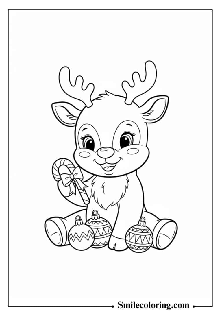 100+ Free Printable Reindeer Coloring Pages for All Ages!