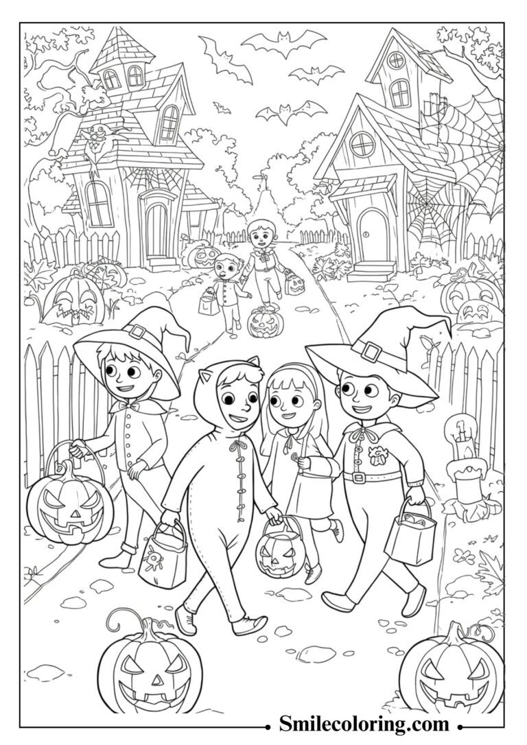 75 Horror Coloring Pages Collection: Free & Printable