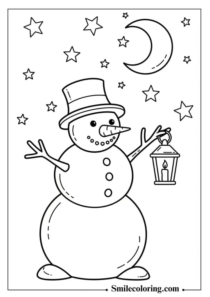 50+ Free Printable Snowman Coloring Pages! - Smile Coloring