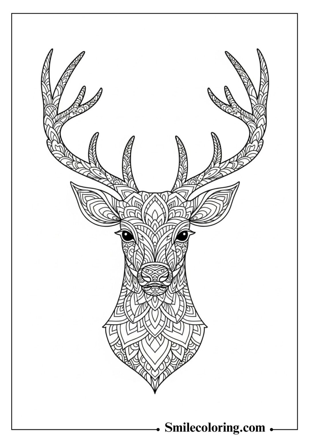 100+ Free Printable Reindeer Coloring Pages for All Ages!