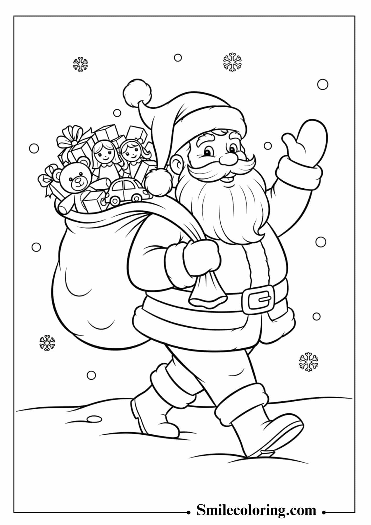 44 Free Printable Santa Claus Coloring Pages for Every Age!
