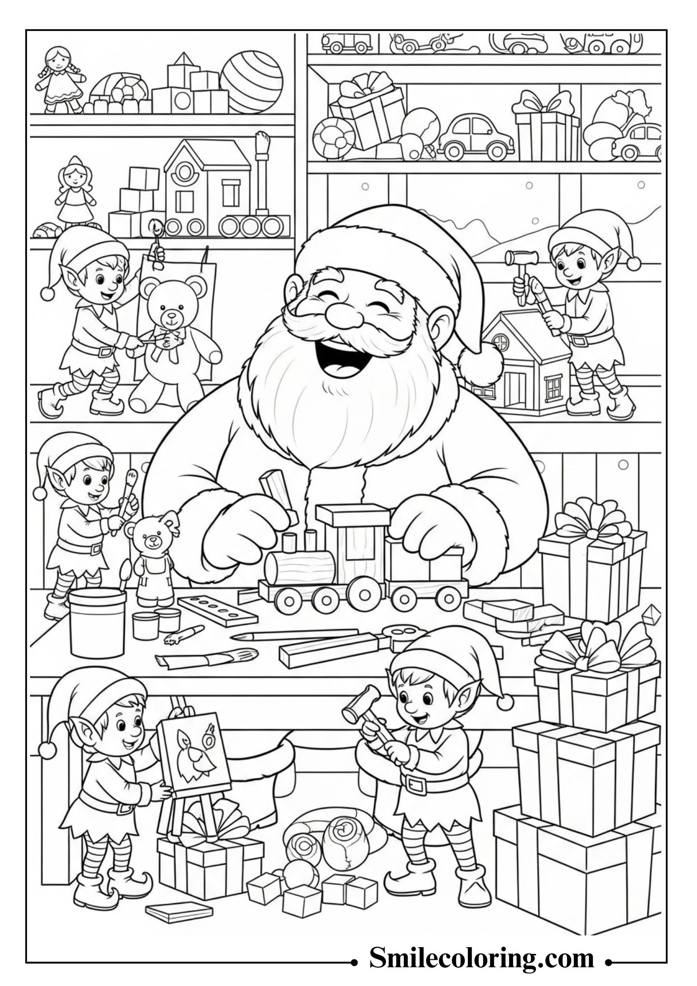 44 Free Printable Santa Claus Coloring Pages for Every Age!