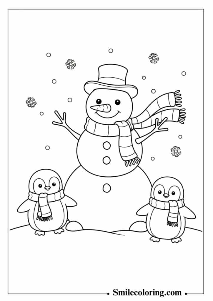 50+ Free Printable Snowman Coloring Pages! - Smile Coloring