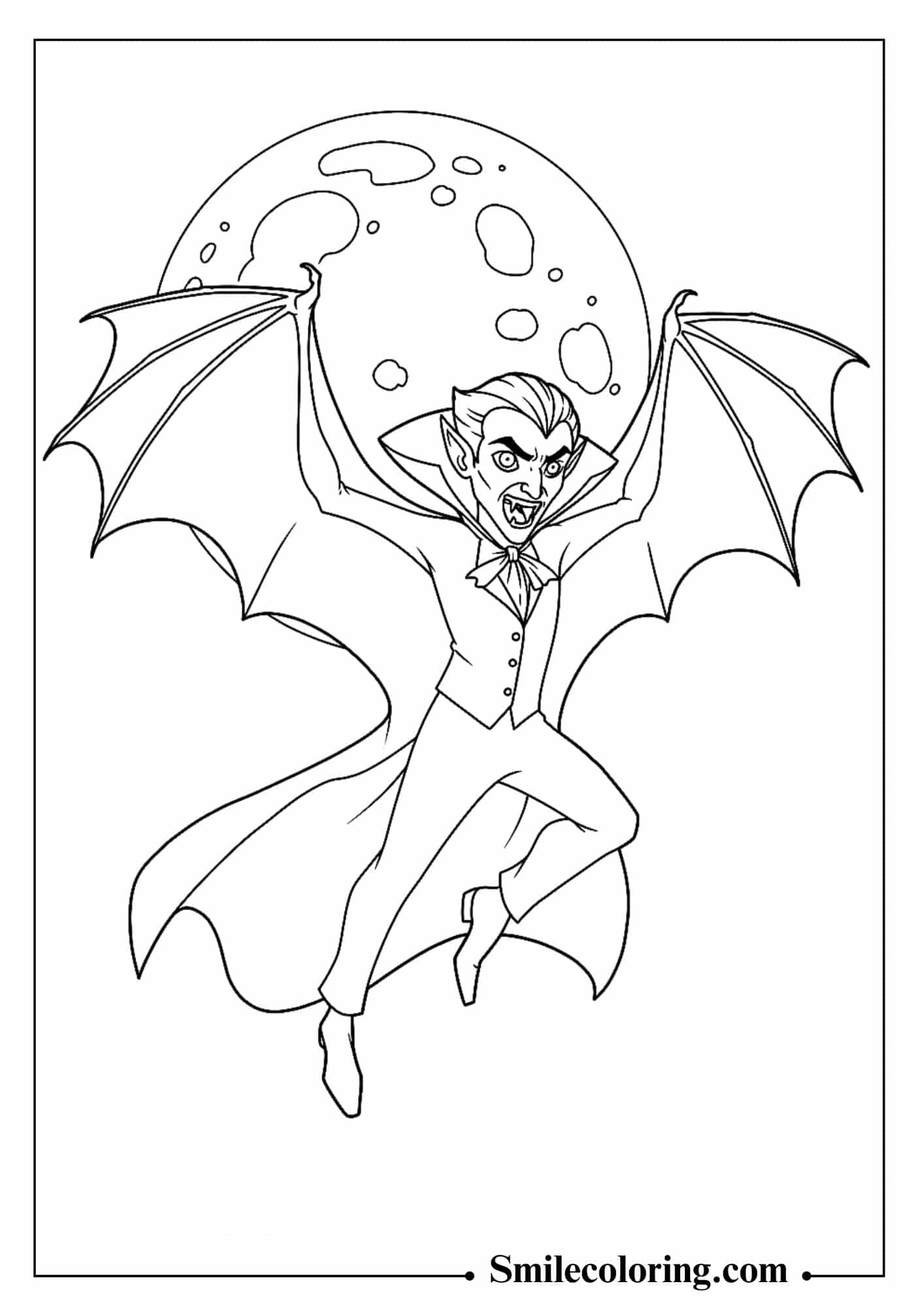 65 Free Printable Vampire Coloring Pages for Kids & Adults