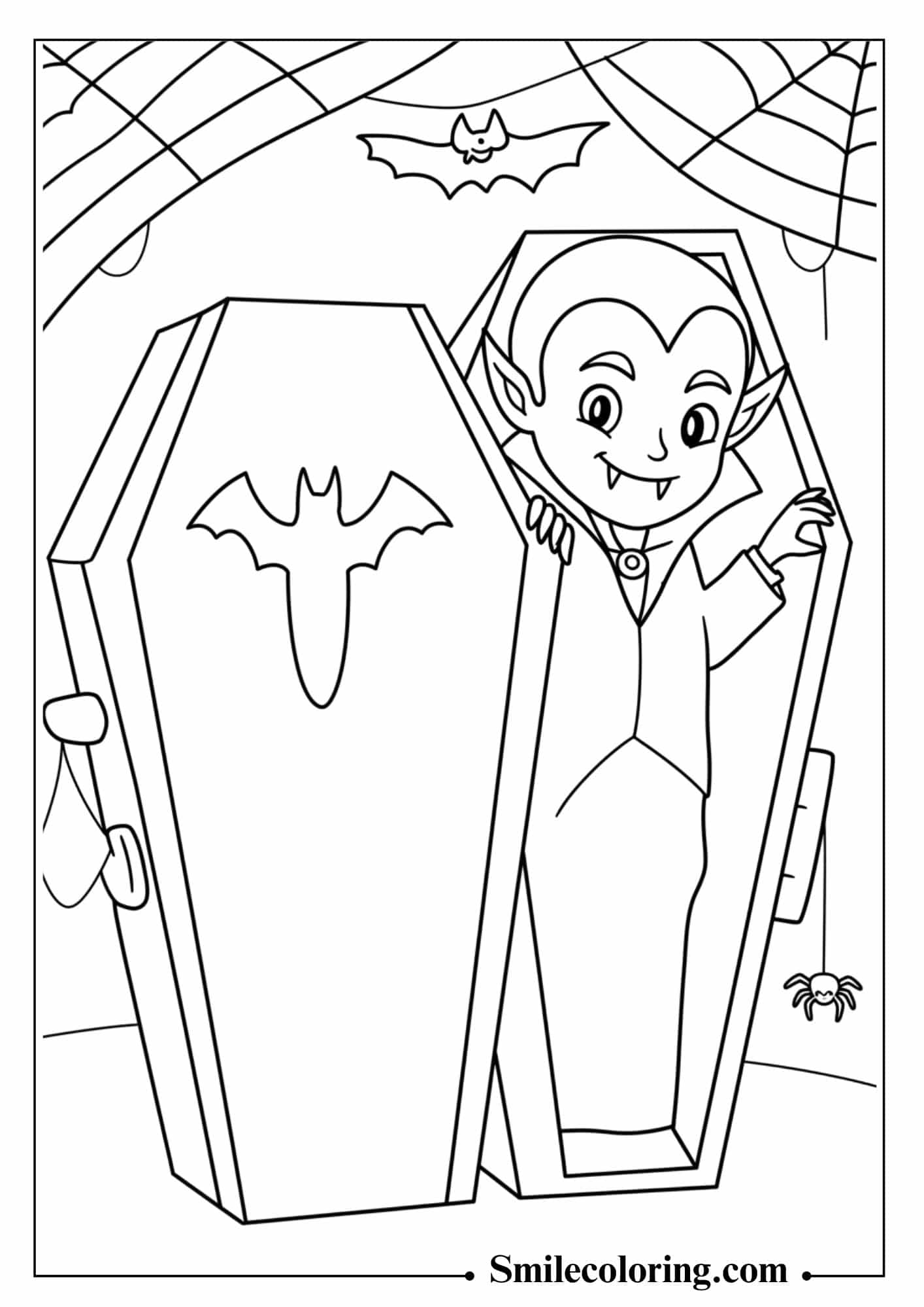 65 Free Printable Vampire Coloring Pages for Kids & Adults