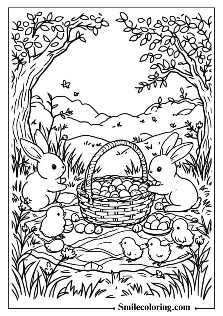 100+ Free Easter Coloring pages for Kids & Adults